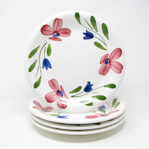 Maxam | Dining | Vintage Maxam Primula Italy Ceramic Dinner Plates Pink ...